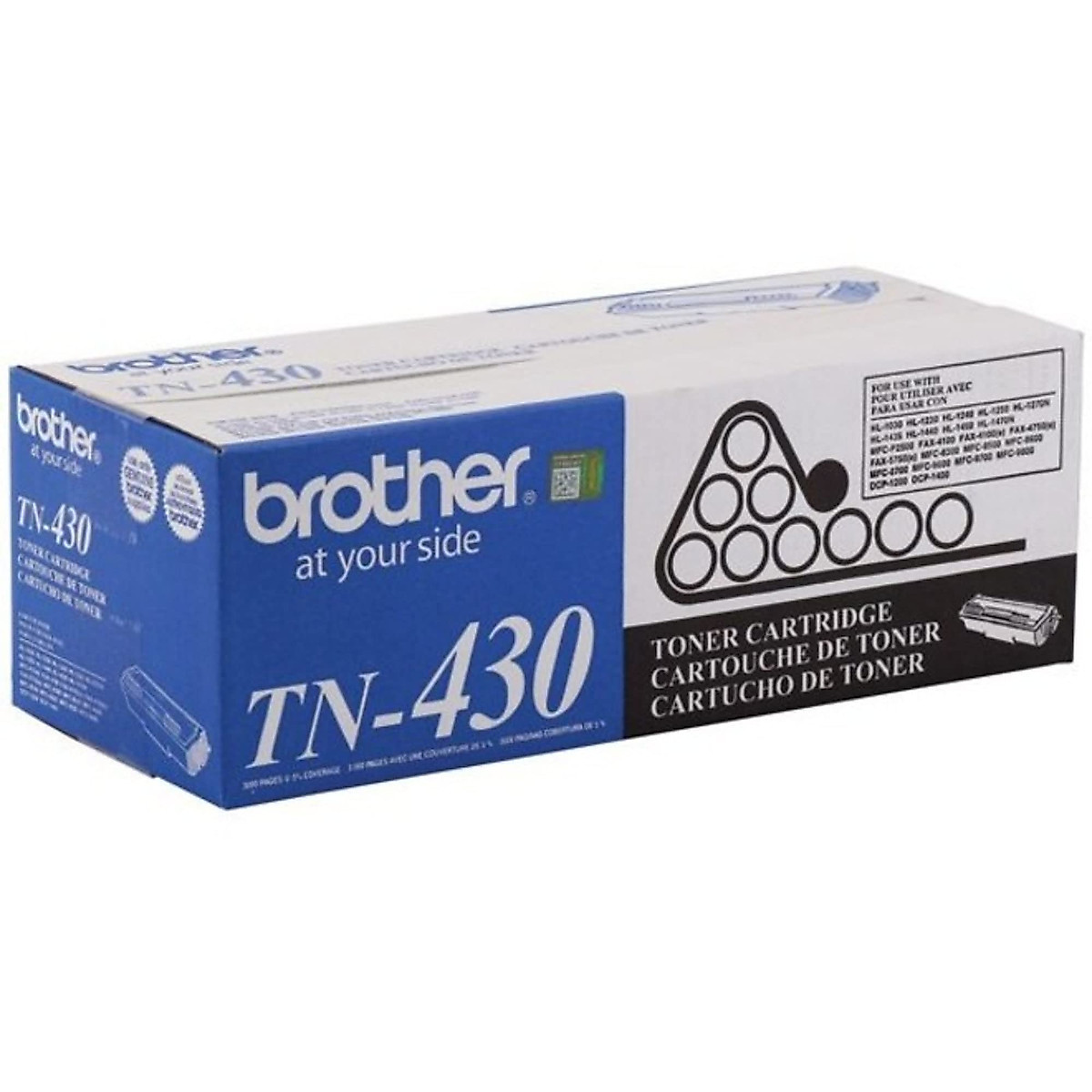 Brother TN-430 Fax-4750 5750 8350 8750 HL-1030 1230 1430 MFC-8300 9600 Toner -Cartridge (Black) in Retail Packaging