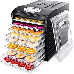 GUCUJI Pack of 6 Premium Non Stick Silicone Dehydrator Sheets for COSORI Magic Mill Ivation Chefman ChefWave 12x13 inch