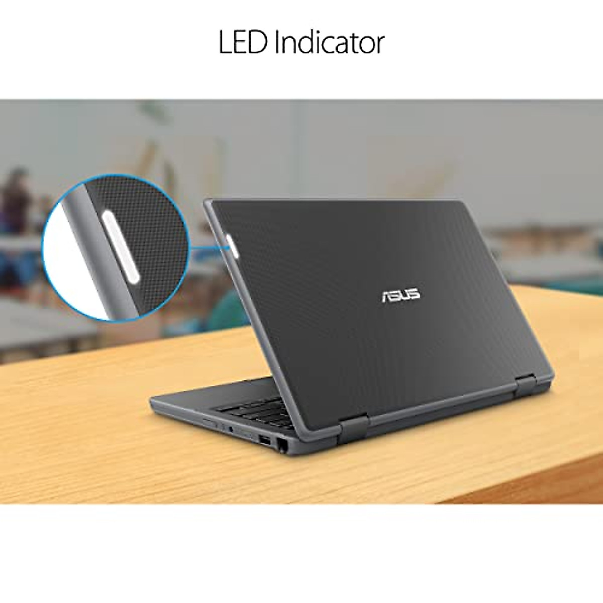 ASUS BR1100 Laptop, 11.6" HD Anti-Glare Touchscreen Display, Intel Celeron N4500, 4GB RAM, 64GB Storage, MIL-STD 810H Durability, TPM 2.0, Windows 10 Pro, Dark Grey, Stylus Included, BR1100FKA-502YT