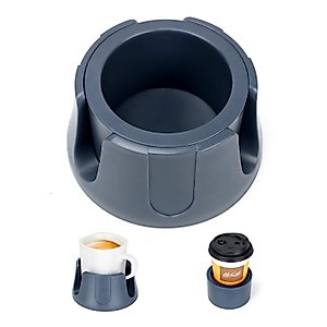 Anti-Spill Cup Holder, Drink Coaster with Anti-Slip Mat Fits Drink for Home Office Outdoors (Grey)
