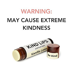 Kind Lips Lip Balm - Nourishing & Moisturizing Lip Care for Dry Lips Made from Shea Butter, Beeswax with Vitamin E |Variety Flavor | 0.15 Ounce (Pack of 3)