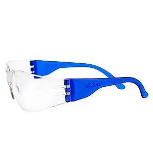 BISON LIFE Safety Glasses for Kids 12 Pack | ANSI Z87 Impact and Scratch Resistant, Clear Lens Assorted Color Temples, Child Youth Size Science Glasses Variety Pack