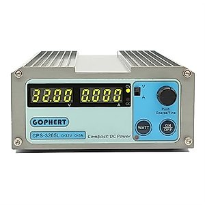 CPS-3010II CPS-3205II CPS-3205L-1 Mini Compact Precision Digital Adjustable DC Power Supply with OVP/OCP/OTP 0.01A 0.1V(CPS3205L-1)