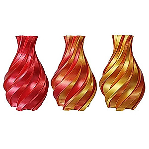 ECHEN PLA Filament 1.75mm, 3D Printer Filament Dual Color Filament, Silk Gold Red 3D Printing Filament 1KG/2.2lb