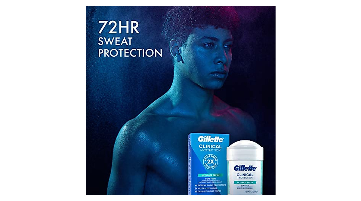 Gillette Men’s Clinical Strength Antiperspirant 72-Hour Protection