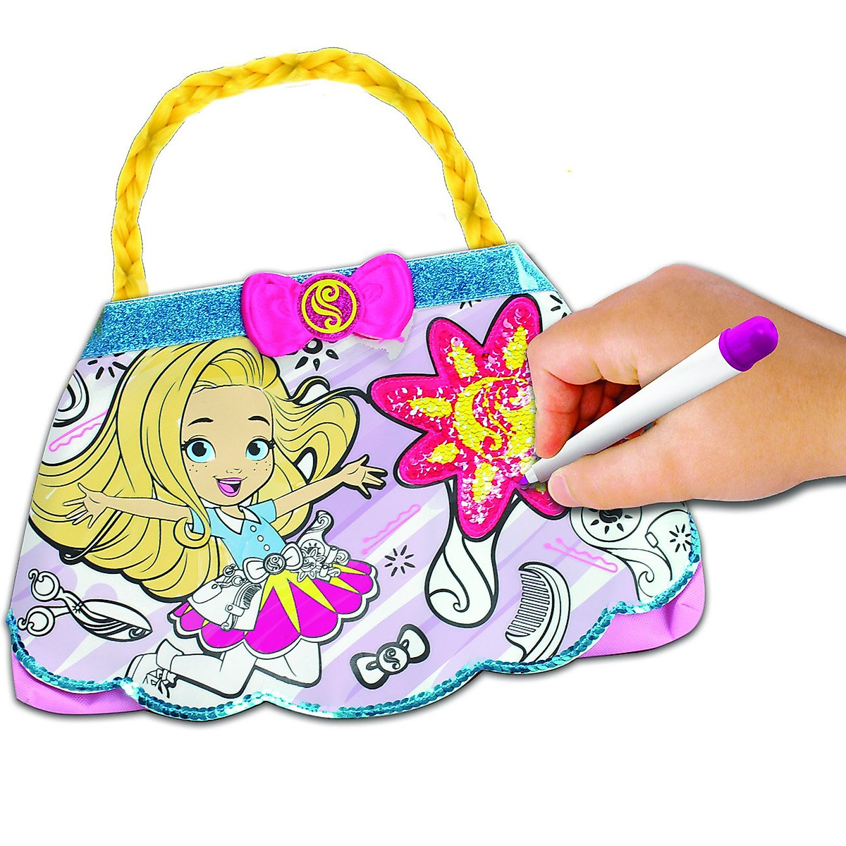 Tara Toys 94634 Nickelodeon Sunny Day Color N Style Sequins Purse Arts and Crafts Kit (6 Piece)