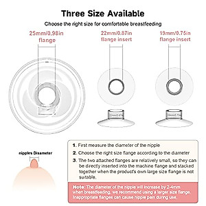 Double Wearable Breast Pump - KRX Electric Breast Pump Hands Free - 3 Mode and 9 Levels Touch Screen - Low Noise and Painless Breastfeeding - 19mm + 22mm + 25mm Flange YD-1193