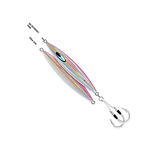 Daiwa SA-SK85G08 Metal Jig, Color: Zebra Orange, 3 Oz, 5/0 Hook Size