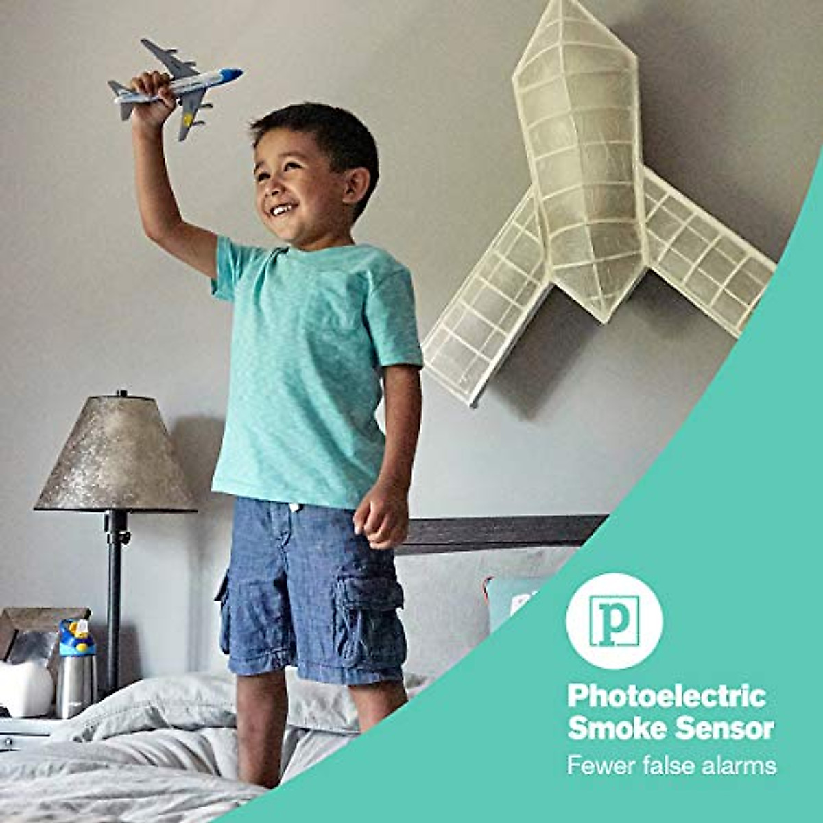 FIRST ALERT Battery Powered BRK SC7010BV Hardwired Talking Photoelectric Smoke and Carbon Monoxide (CO) Detector , White