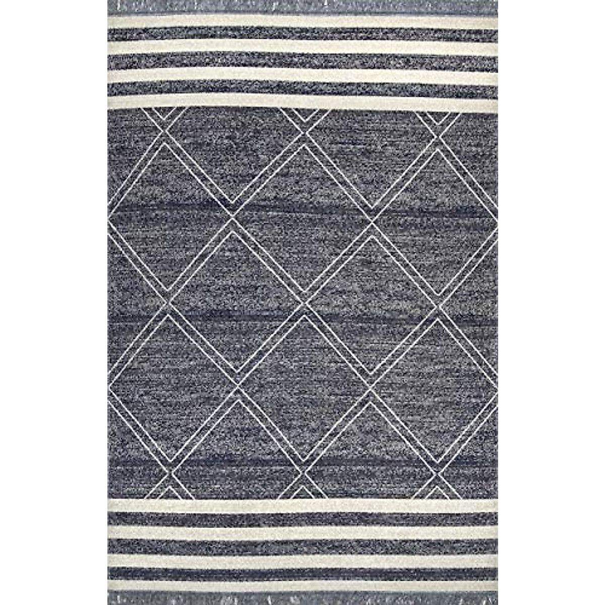 nuLOOM Roberge Diamonds Indoor/Outdoor Area Rug, 8' Square, Blue
