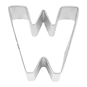 Alphabet Letter W 3 Inch Cookie Cutter from The Cookie Cutter Shop – Tin Plated Steel Cookie Cutter
