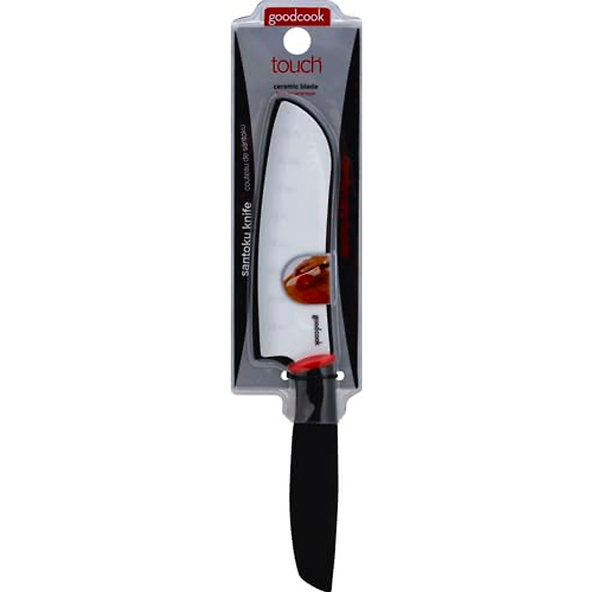 GoodCook 20418 Touch Ceramic Santoku Knife, 5", Multicolored
