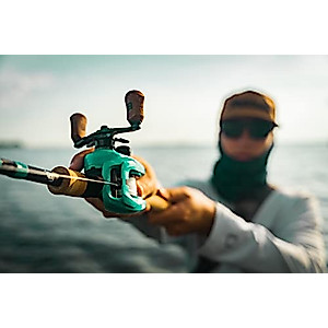 13 FISHING - Modus TX2 Baitcast Reel - 7.3:1 Gear Ratio - Right Hand Retrieve (Salt+Fresh) - MODTX2-7.3-RH, Seafoam Green