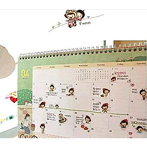 12 Sheets Happy Girl DIY Scrapbook Sticker, Kawaii Cartoon Korean Planner Stickers Set for Diary,Book,Phone and Photo Album