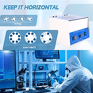 VAIDPRO Electric Centrifuge Machine 50mlx8 Tube, 0-4000RPM Speed 2770xg RCF 0-60mins Timer, Benchtop Electric Lab Centrifuge Machine for PRP Plasma, Laboratory School Lab Medical Practice Hospital