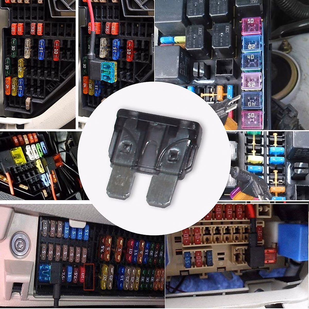 AYAOQIANG 528 pcs Assorted Standard Auto Car Truck Blade Fuses Assortment - 2A 3A 5A 7.5A 10A 15A 20A 25A 30A 35A 40A-ATC/APR/ATO+ATM Boat Automotive Replacement Fuses Kit