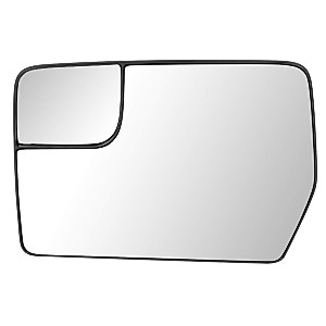 Auto Dynasty BL3Z17K707D OE Style Driver/Left Side Mirror Glass Lens w/Spotter Glass Compatible with Ford F150 11-14