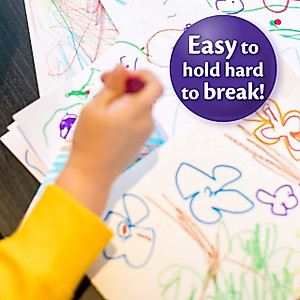 Crayola Large Crayons, Red, Art Tools for Kids, 12 Count, 4" x 7/16"