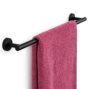 Marmolux Acc - Matte Black Towel Bar - 24 inch Bathroom Towel Holder - Heavy Duty Stainless Steel SUS 304 Bar - Wall Mounted Towel Rack Storage Set - Ideal for Bathroom & Kitchen. - Hand Towel Holder