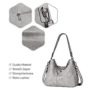 BROMEN Handbags for Women Designer Hobo Bag Large Shoulder Bucket Crossbody Purse with Women Wallet