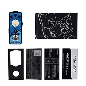 Valeton Coral Mod II Digital Modulation Chorus Flanger Phaser Univibe Tremolo Lofi Multi Effects Guitar Bass Pedal