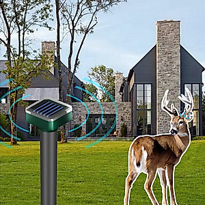 DARUCOT Solar Deer Repellent 8 Pack, Deer Deterrent for Trees, Deer Repellent Devices, Deer Repellent Outdoor for Plants, Deer Repellent for Yard Powerful