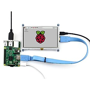 Waveshare 5inch TFT Resistive Touch Screen Display Module HDMI Interface for Rapsberry Pi 5/4/ A/A+/B/B+/2 B/3 B & Banana pi & Beaglebone Black Provide Images Supports Various System