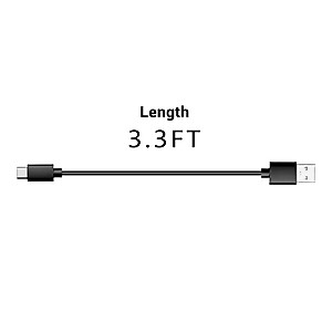 USB-C Charger Charging Cable Cord Compatible for Nebo Omni 2K 3K 2000, Slyde King 2K 500, 12K, Luxtreme, ThruNite T2 TT20 TC20 V2 Catapult V6, Olight Marauder 2 & More USB-C Charging Flashlight Cord