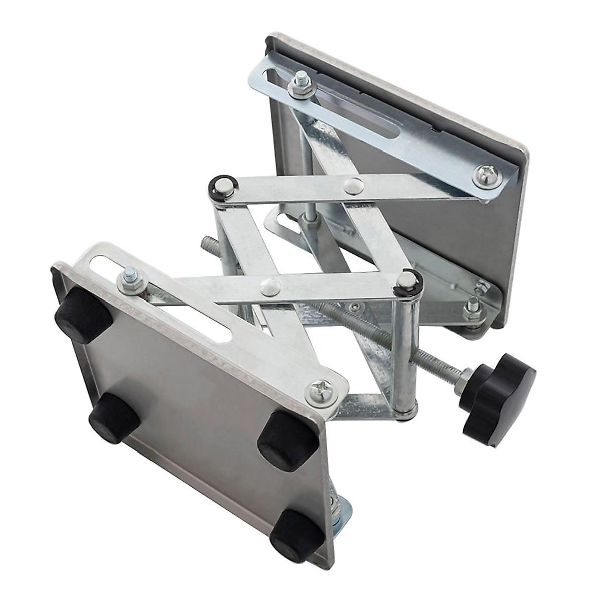 RXZIXYL Adjustable Lifting Stand Display Table Woodworking Lifter Jack for RC Crawler Car TRX4 SCX10 Wraith RR10 Arrma Kraton Losi LMT (100x100mm)