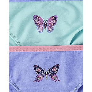 The Children's Place Girls Cotton 7-pack Bikini Style Underwear, Bright Pink | Capri Blue | Cool Flies_lovely Lavender | Cool Flies_tidal | Day Dreamer | Lovely Lavender | Ombre Leopard_snow | Ombre Leopard_tidal, Medium US
