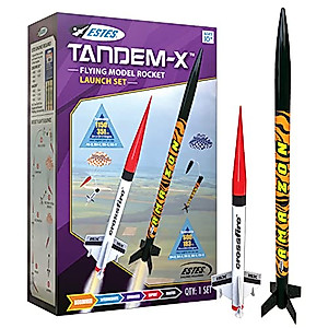 Estes Tandem-X Launch Set (Amazon and Crossfire ISX) Orange, 30 inches