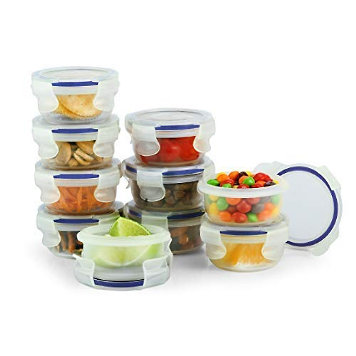 3 Ounce Airtight Baby Food Storage Containers, 10 Pack, by Popit!