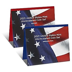 2021 P, D U.S. Mint Uncirculated 14 Coin Mint Set with CoA Uncirculated