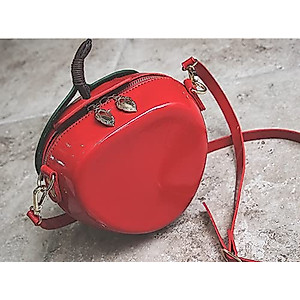 Apple Shape PU Women Crossbody Messenger Shoulder Bags Cute cartoon Satchel girls Kids Lolita Casual Leather Handbag Purse