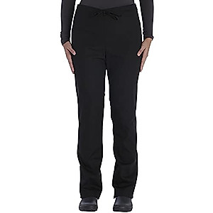 Vital Threads Men and Women Scrubs Set V-Neck Top & Drawstring Pant, VT509C, M, Black