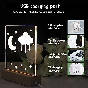 chopie Rocket Night Light,Personalized Night Light,Space Ship Night Light,Kids Bedroom,Nursery Night Light,Gift for Son,Creative Kids Bedroom Bedside Lamp Decoration Best Gifts for Boys & Girls