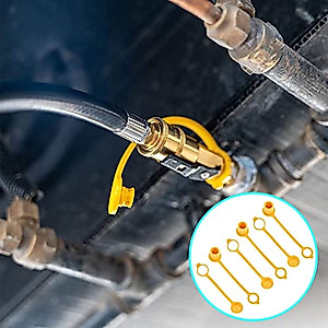 Guofulda 1/4" Quick Connect and Disconnect Dust Cap, Propane Natural LP Gas Plug Cover, Soft Rubber Port Plug and Dust Cap(Pack of 6)