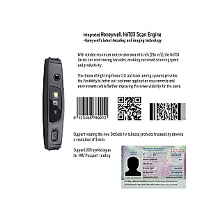 Archer Handheld Mobile Computer Android 9.0 with 5.7" Touch Screen | Honeywell N6703 Barcode Scanner | WiFi & 4G