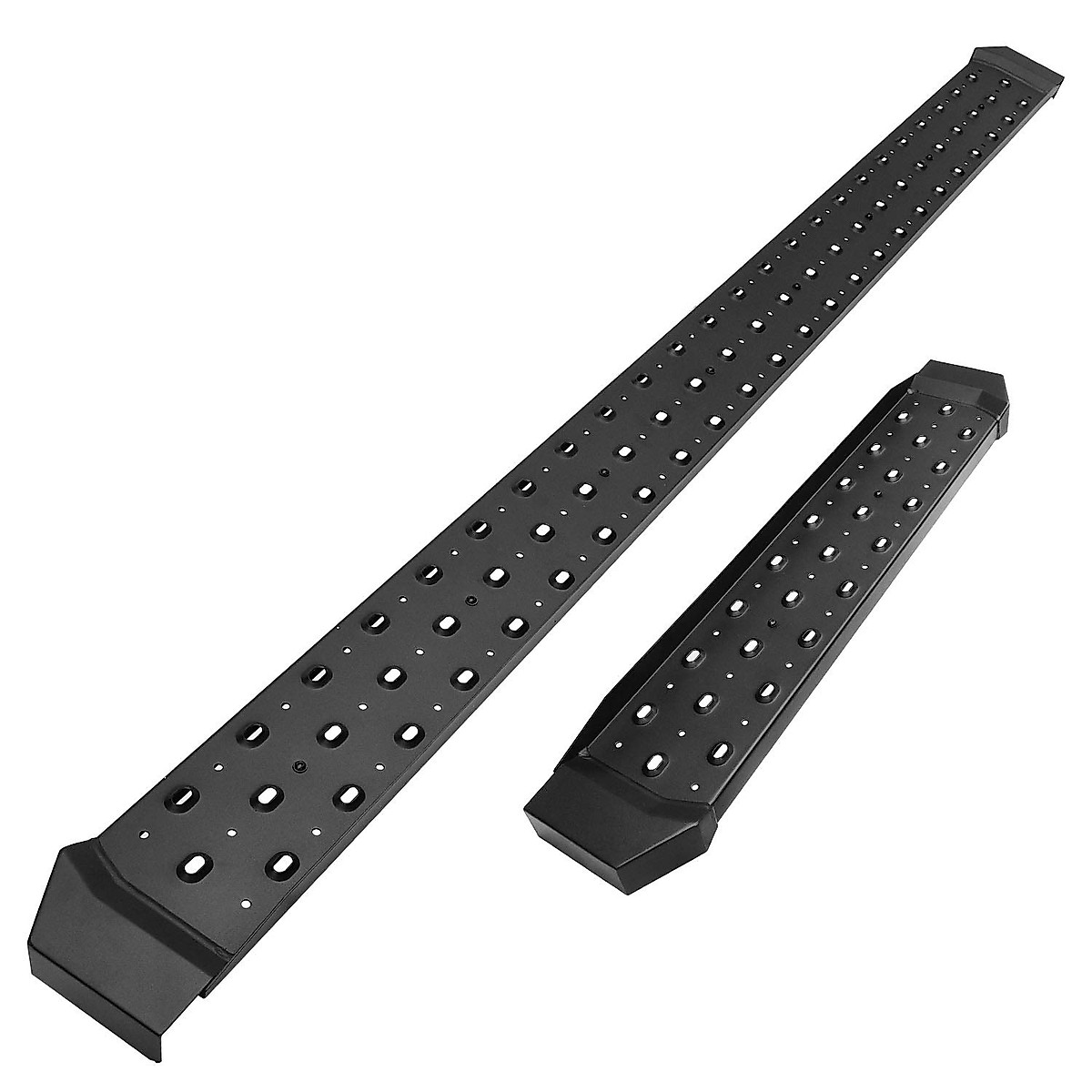 TAC 6.5” Running Boards Fit 2015-2023 Ford Transit Van (Exclude 2022-2023 E-Transit) 148" Wheel Base Full Size Utility Black Rattler Steel Side Steps Nerf Bars Step Rails Off Road Accessories 2 Pcs