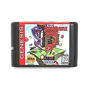 Snake Rattle 'n Roll 16 bit MD Game Card For Sega Mega Drive For Genesis