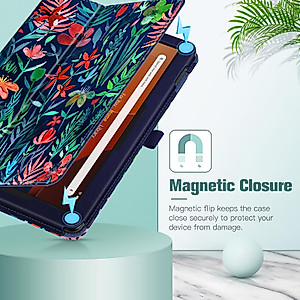 Fintie Folio Case for All-New Amazon Fire HD 10 and 10 Plus Tablet (13th/11th Generation, 2023/2021 Release) 10.1" - Slim Fit Standing Cover with Auto Sleep/Wake, Jungle Night