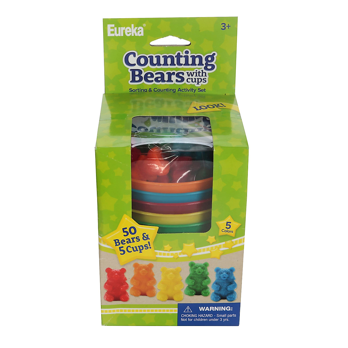 50 Counting Bears with 5 Cups