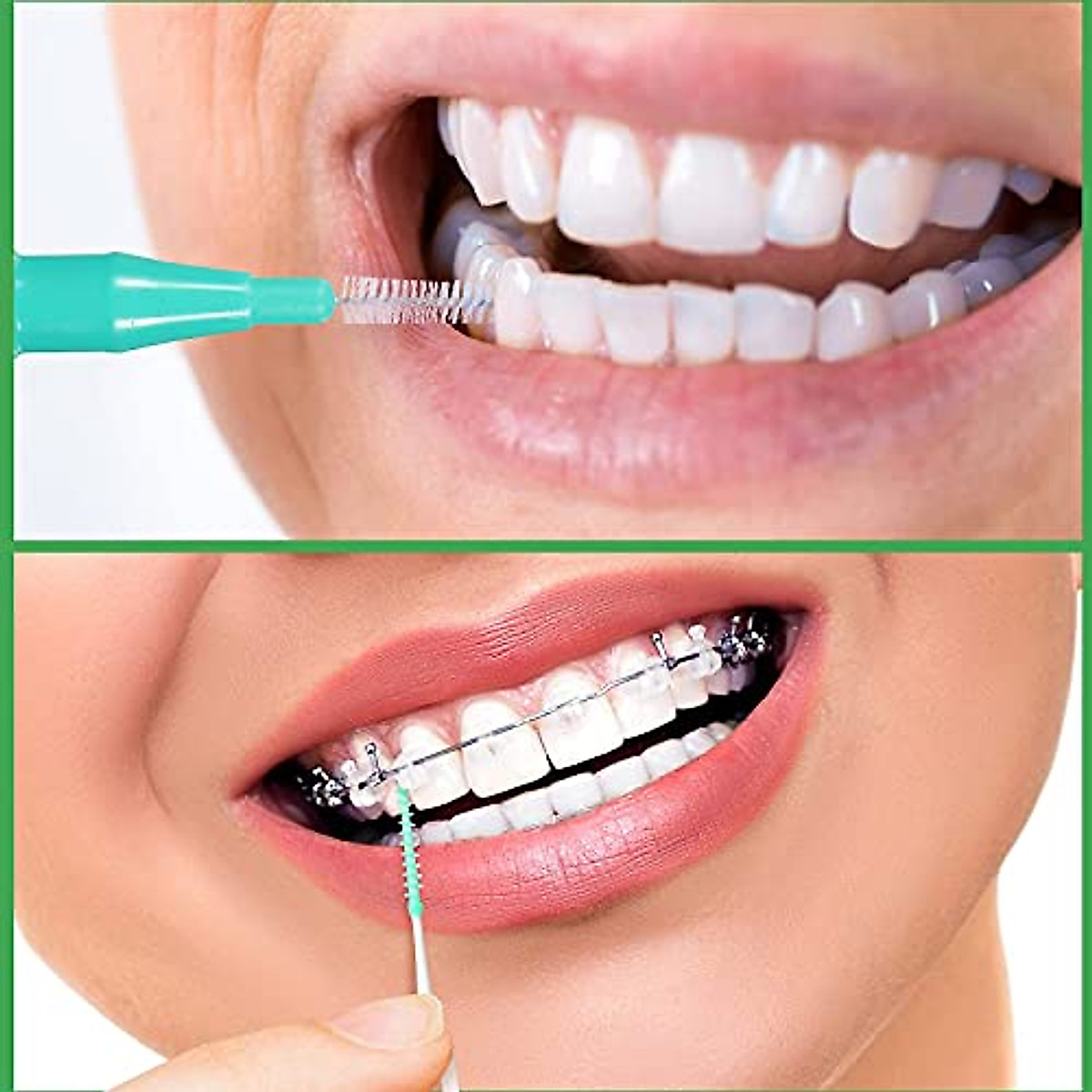 350 Pieces Interdental Brush Tooth Floss Tooth Cleaning Tool Toothpick Dental Tooth Flossing Head Oral Dental Flosser Teeth Soft Dental Picks Refill Dental Flosser Toothpick Cleaners (Mixed Color)