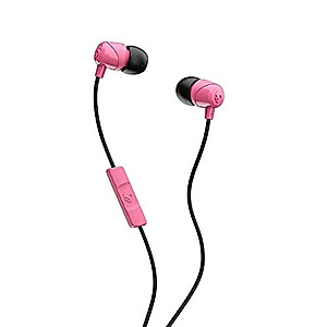 Skullcandy Jib in-Ear Wired Earbuds, Microphone, Works with Bluetooth Devices and Computers - Pink ((Discontinued by Manufacturer)