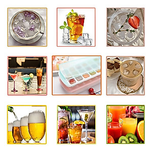 Small Ice Cube Trays with Lid for Freezer,Mini Ice Cube Trays for Freezer with Lid,Silicone Ice Cube Trays,Tiny Ice Cube Trays for Freezer,BPA Free,Easy to Remove and Perfect Cube Size