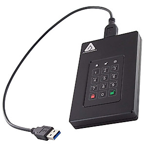 Apricorn 2TB Aegis Fortress L3 - FIPS Validated, SSD USB 3.0 Hardware Encrypted Portable Drive