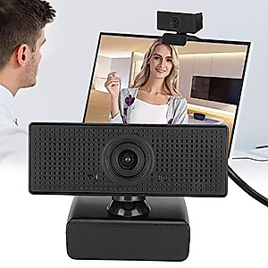 Zyyini Bindpo 1080P 30fps USB Webcam, 2MP PC Laptop Web Camera with HD Microphone, Automatic White Balance, Plug and Play for Video Conference, Online Teaching, Recording