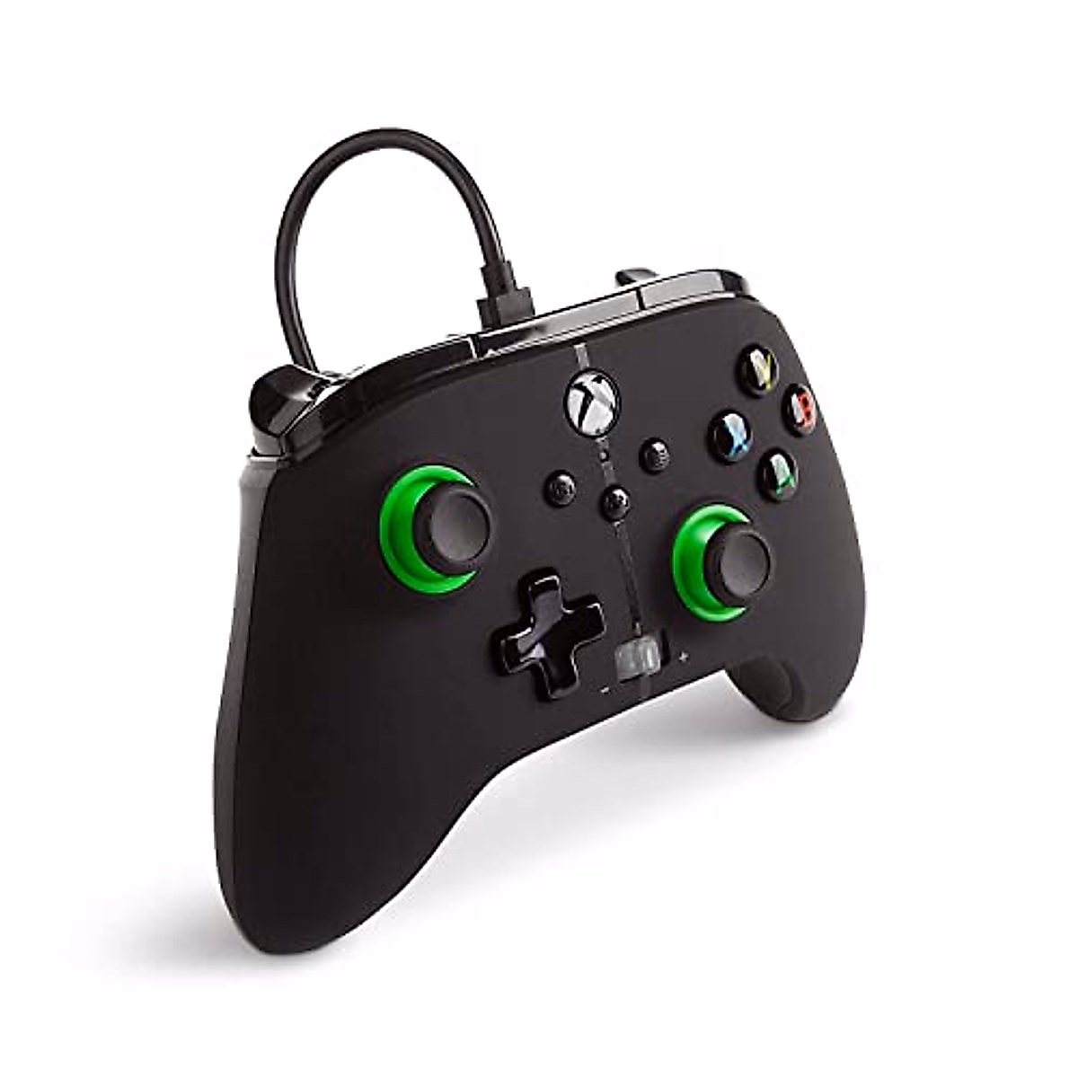 PowerA Enhanced Wired Controller for Xbox Series X|S - Green Hint, Officially Licensed for Xbox