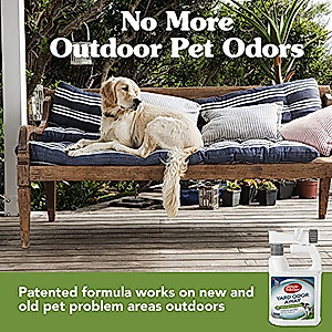 Simple Solution Yard Odor Away! Hose Spray Concentrate | Pet Odor Eliminator for Outdoors | 32 oz