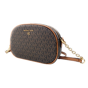 Michael Kors Jet Set Charm Small Logo Crossbody Bag (Brown/Acorn)